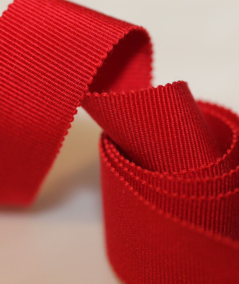 Ruban gros-grain rouge